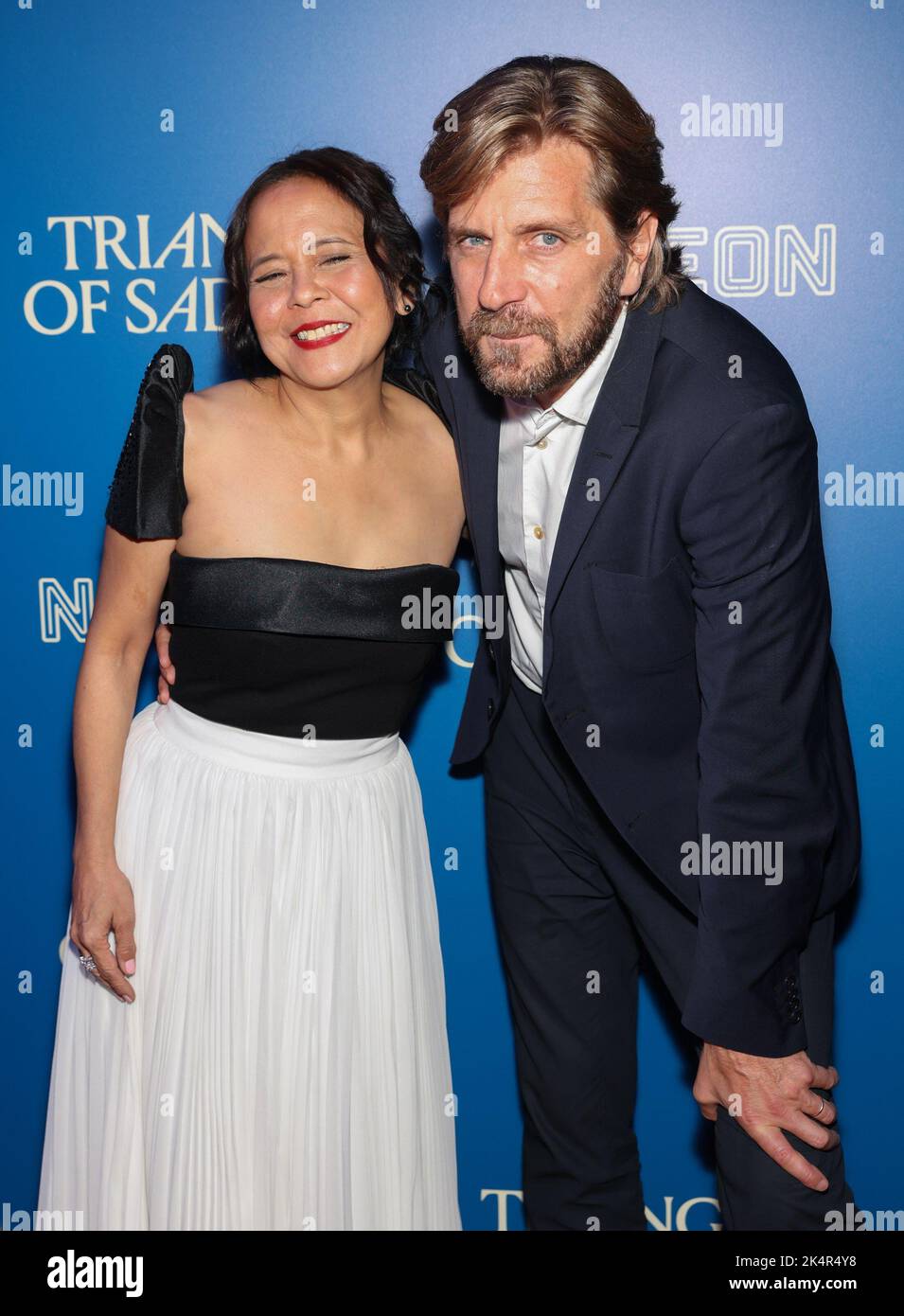 New York, NY, USA. 3rd Oct, 2022. Dolly De Leon, Ruben Ostlund at ...