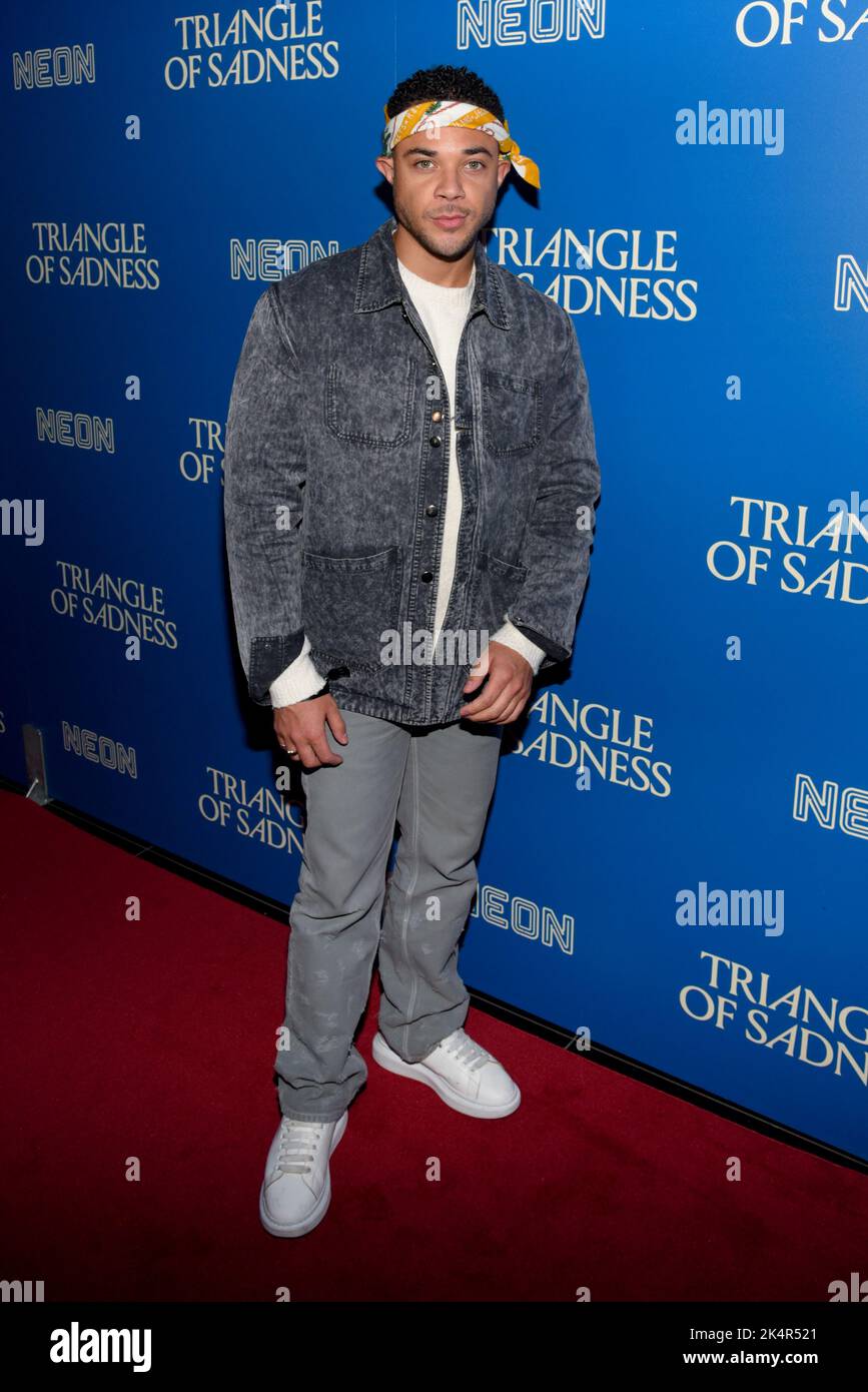 New York, USA. 03rd Oct, 2022. Nick Creegan attends the Triangle of ...