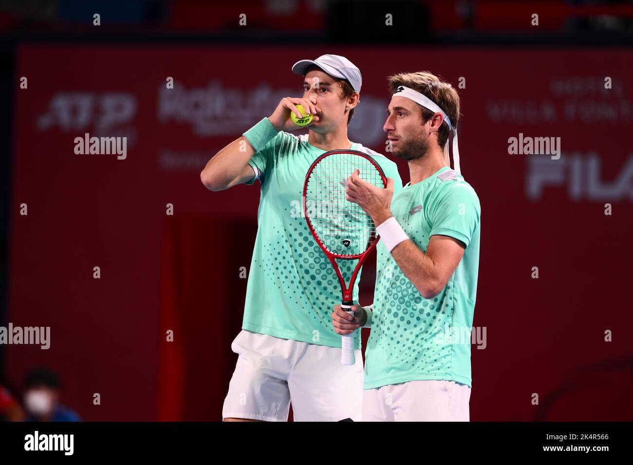 Tokyo, Japan. 3rd Oct, 2022. (L-R) Joran Vliegen (BEL), Sander Gille ...