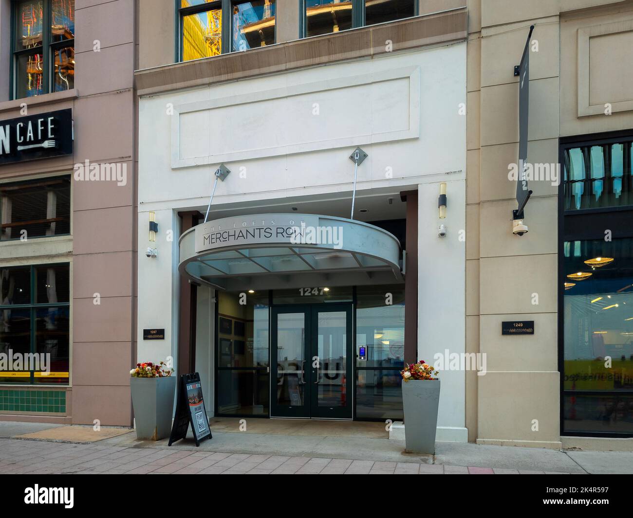 Detroit, Michigan - Sep 10, 2022: Landscape Close up View of The Lofts ...