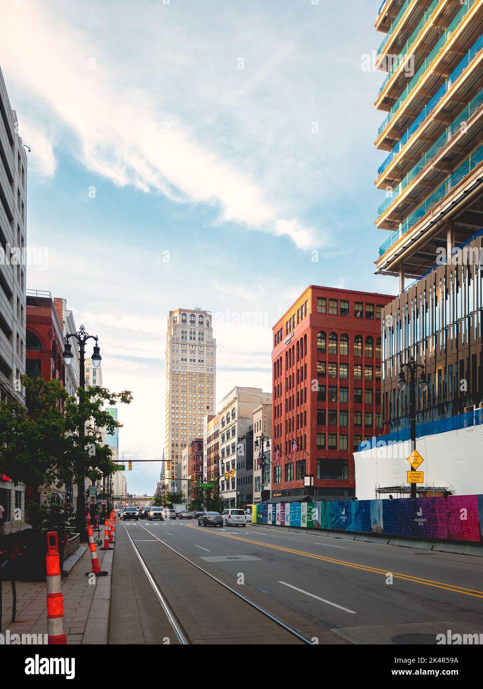 Detroit, Michigan - Sep 10, 2022: Portrait Wide View of Detroit ...