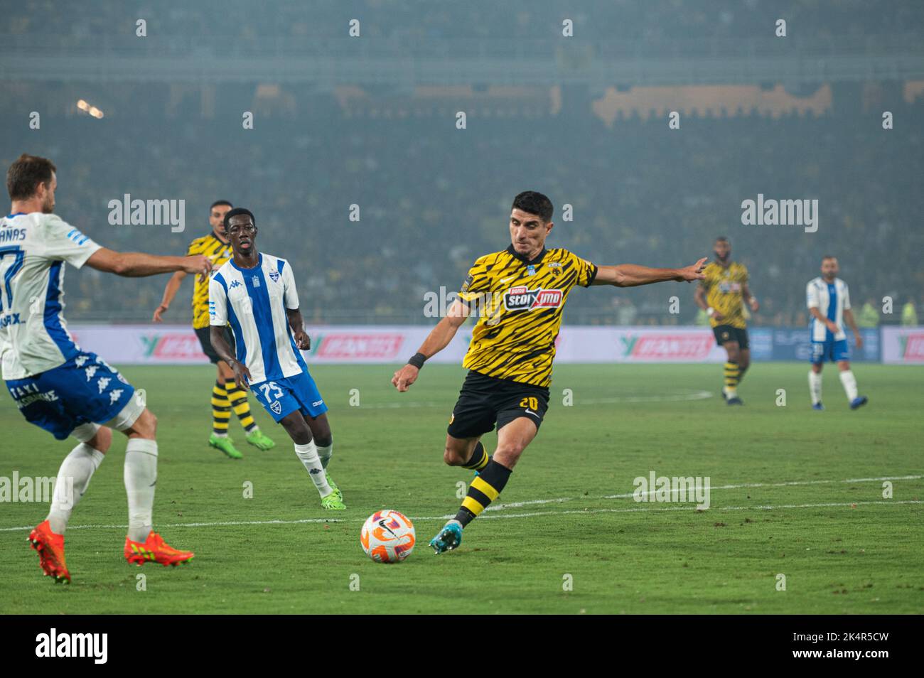Athens, Lombardy, Greece. 3rd Oct, 2022. 20 PETROS MANTALOS of AEK ...