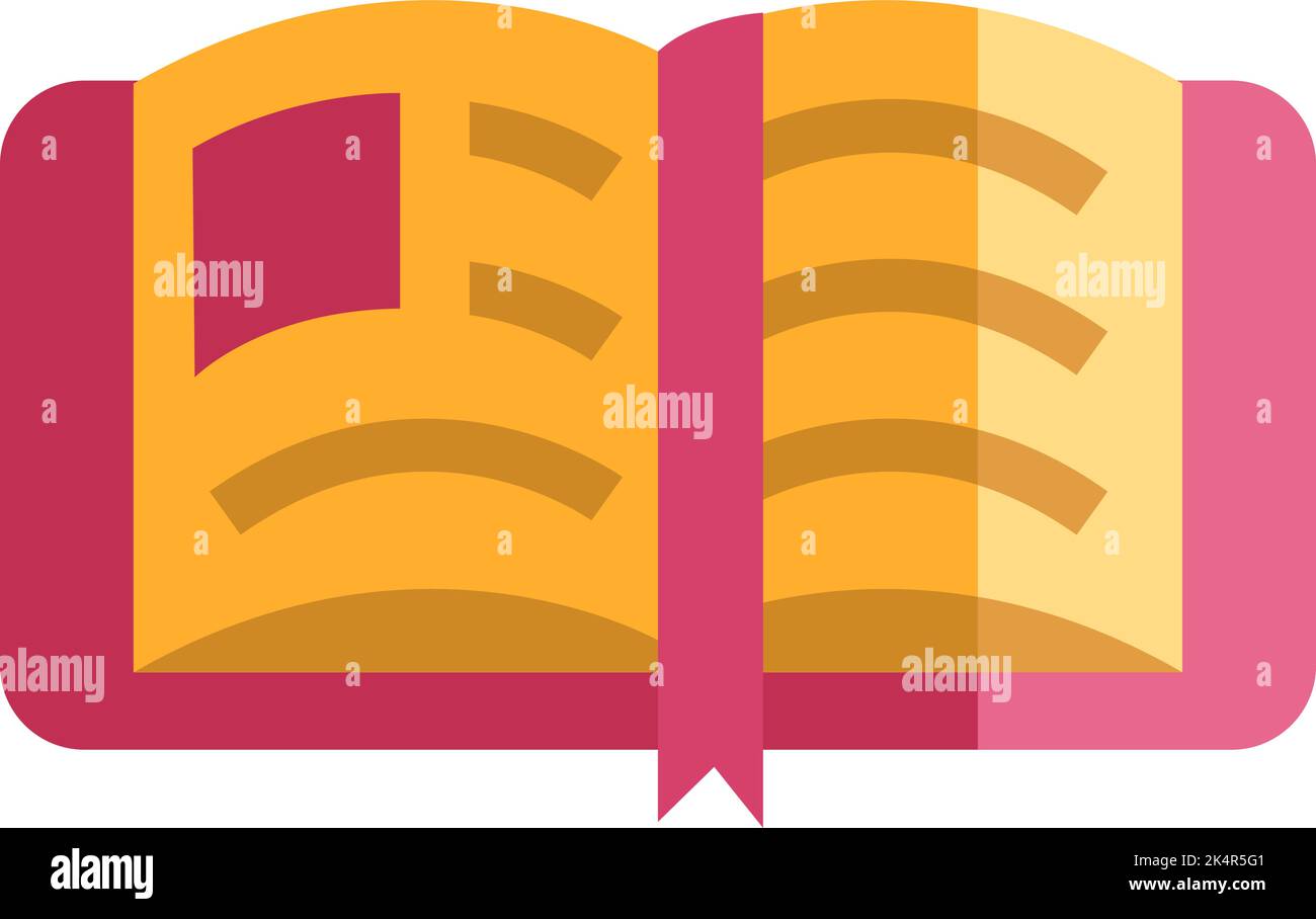 Literature open book , illustration, vector on a white background Stock ...