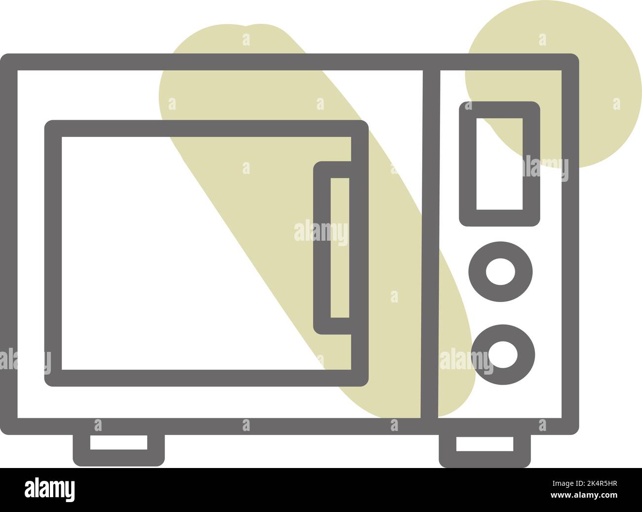 Kitchen microwave, illustration, vector on a white background Stock ...