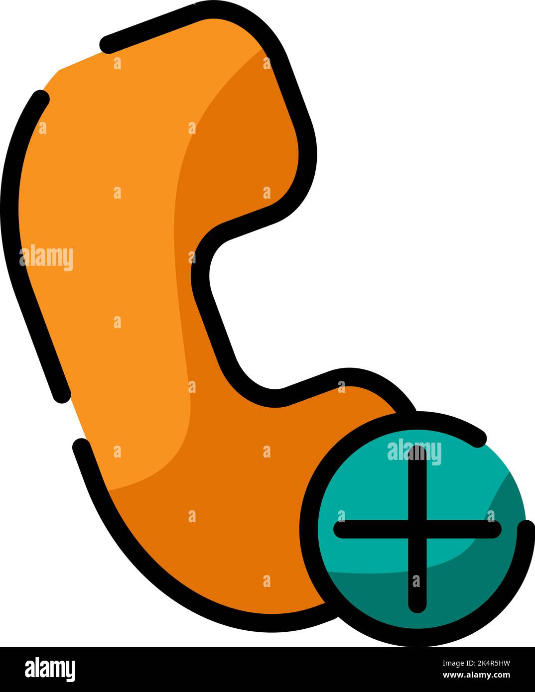 Mobile incoming call, illustration, vector on a white background Stock ...