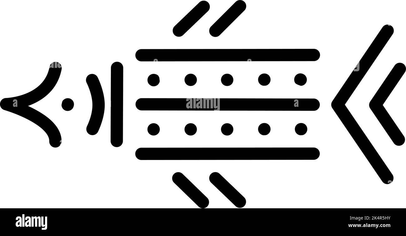 Lined Tiger barb fish, illustration, vector on a white background Stock ...