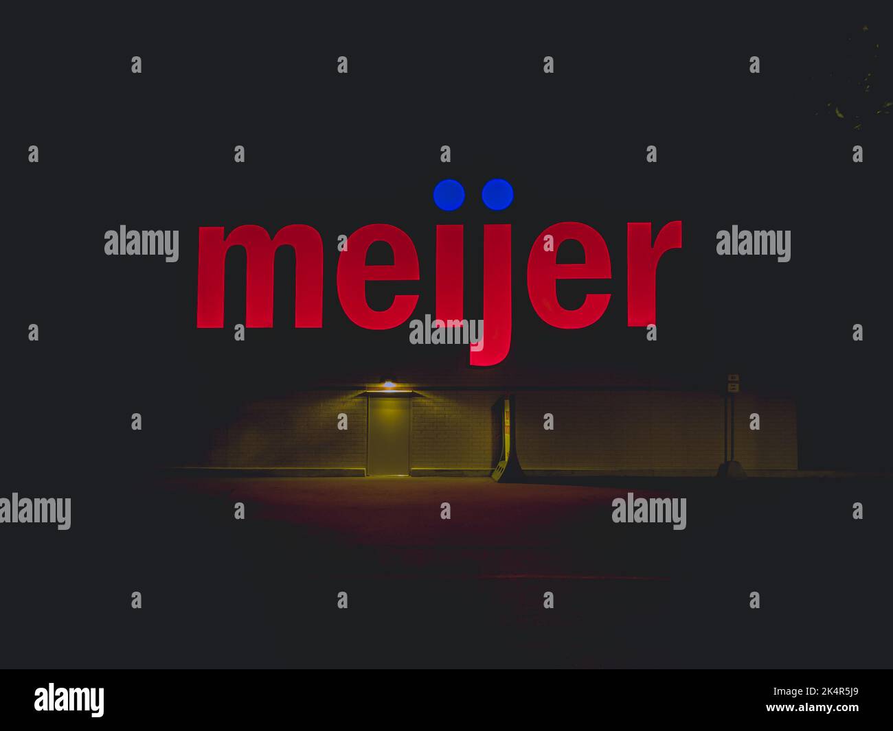 Sterling Heights, Michigan - Sep 9, 2022: Close up Low Key View of ...