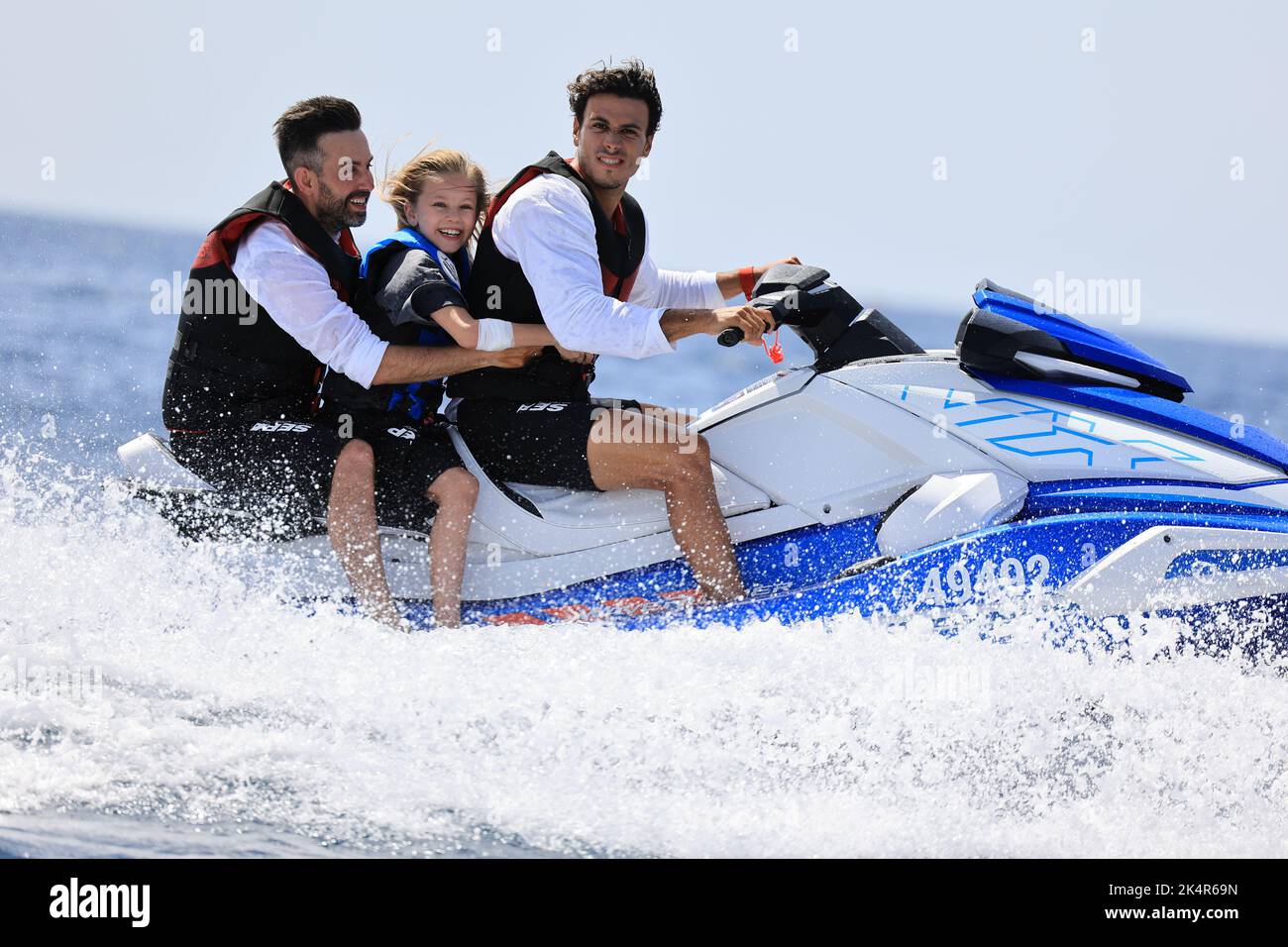 Family summer holiday jet ski hi-res stock photography and images - Alamy