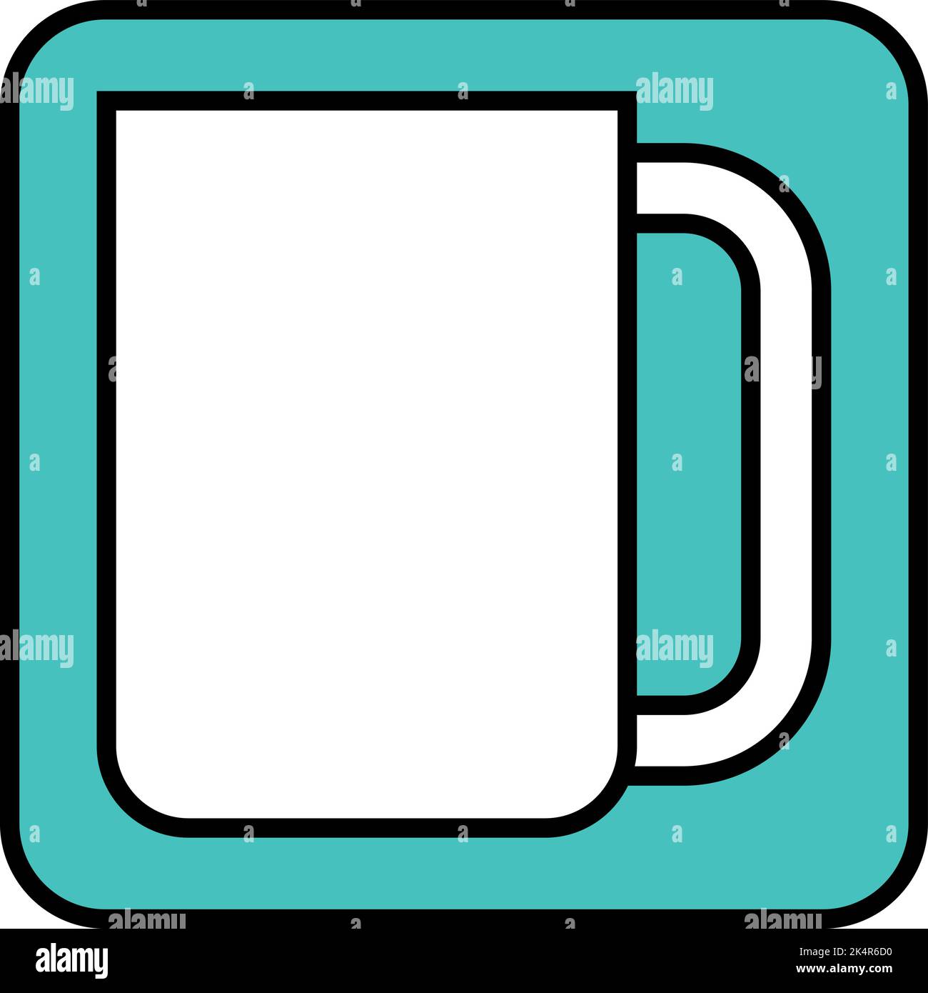 Kitchen cup, illustration, vector on a white background Stock Vector ...