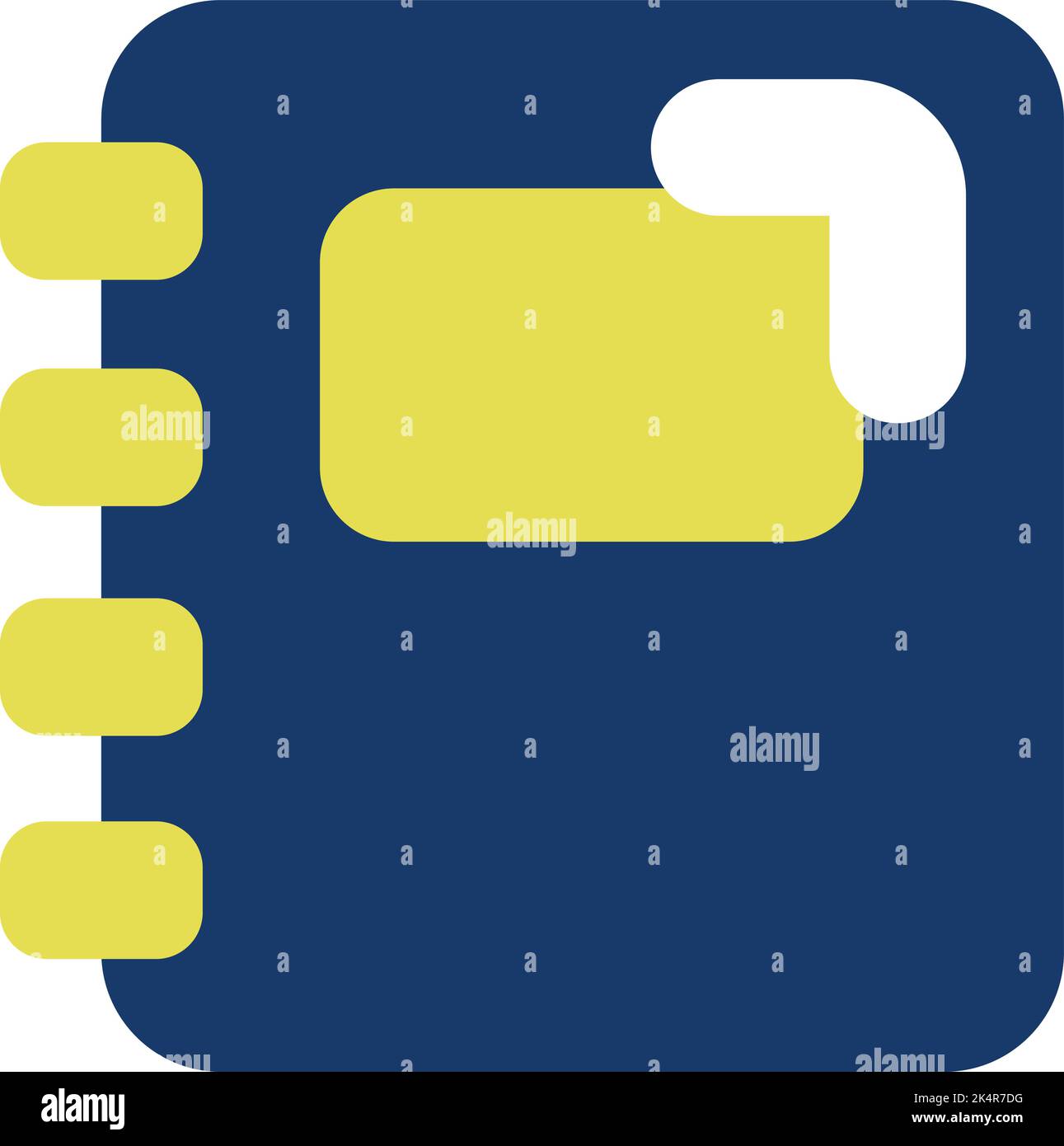 Simple flat notebook vector hi-res stock photography and images - Alamy