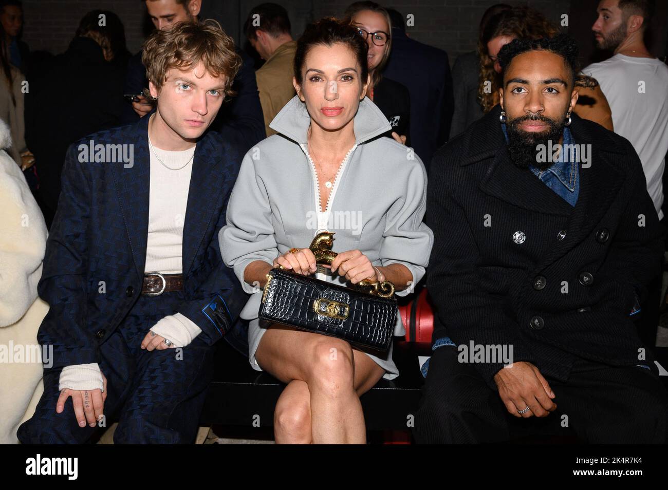 Paris, France. October 03, 2022, Lukas Ionesco, Aure Atika, and Fary ...