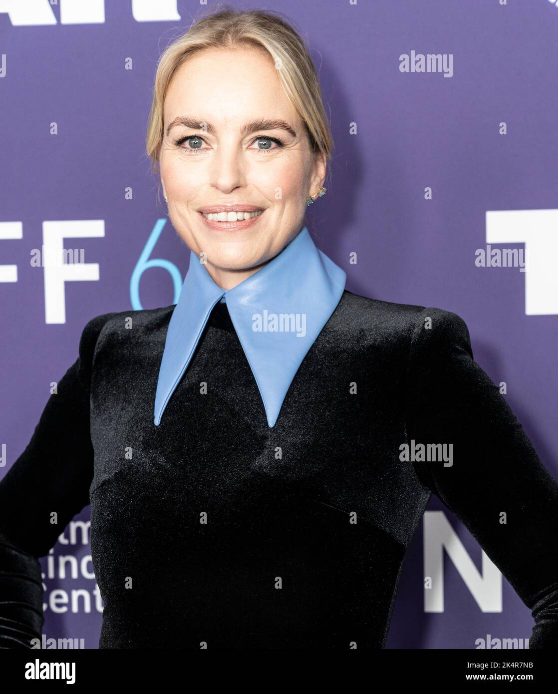 New York, US, October 3, 2022. Nina Hoss wearing dress by Christian ...