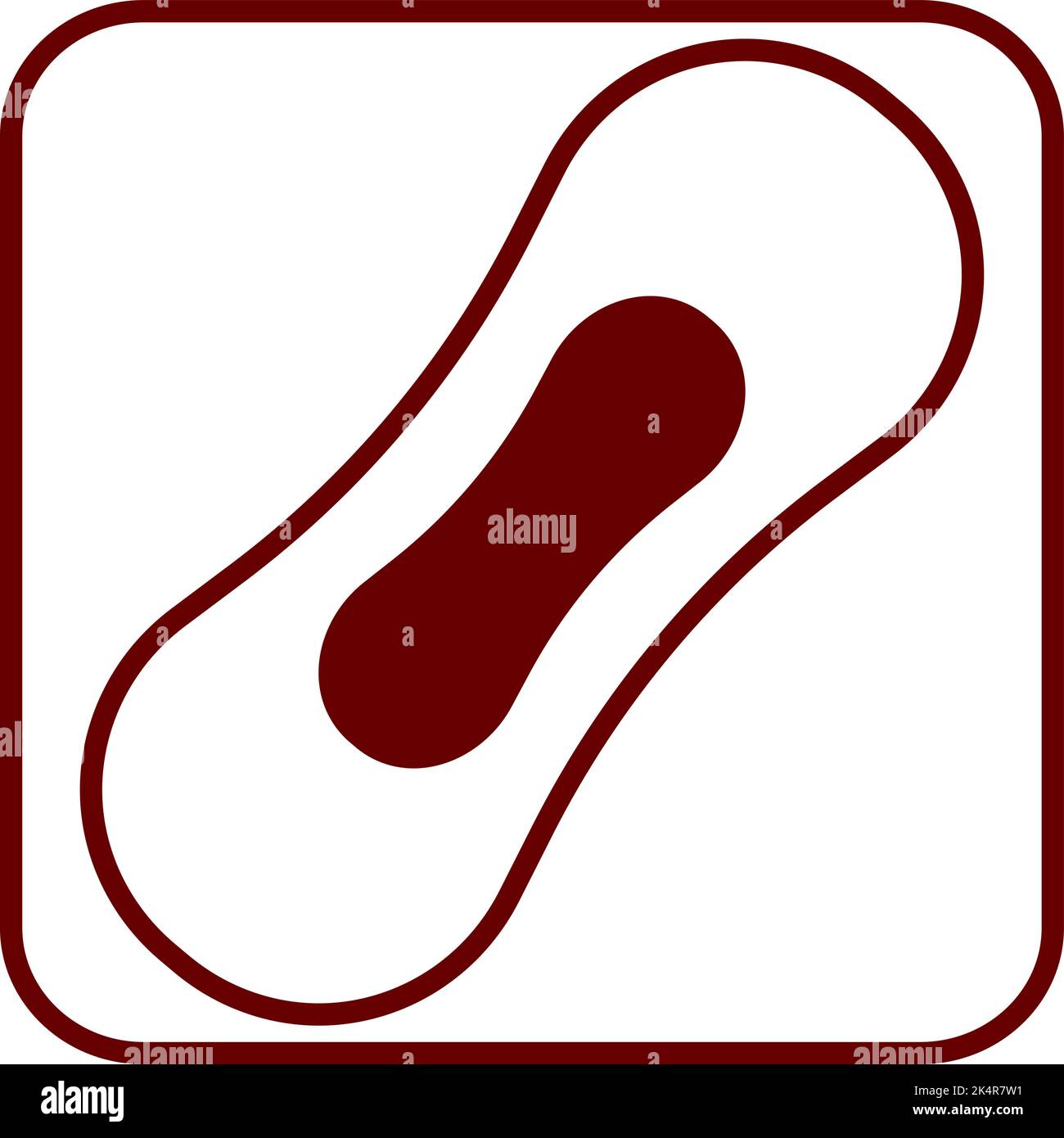 Daily pads, illustration, vector on a white background Stock Vector ...