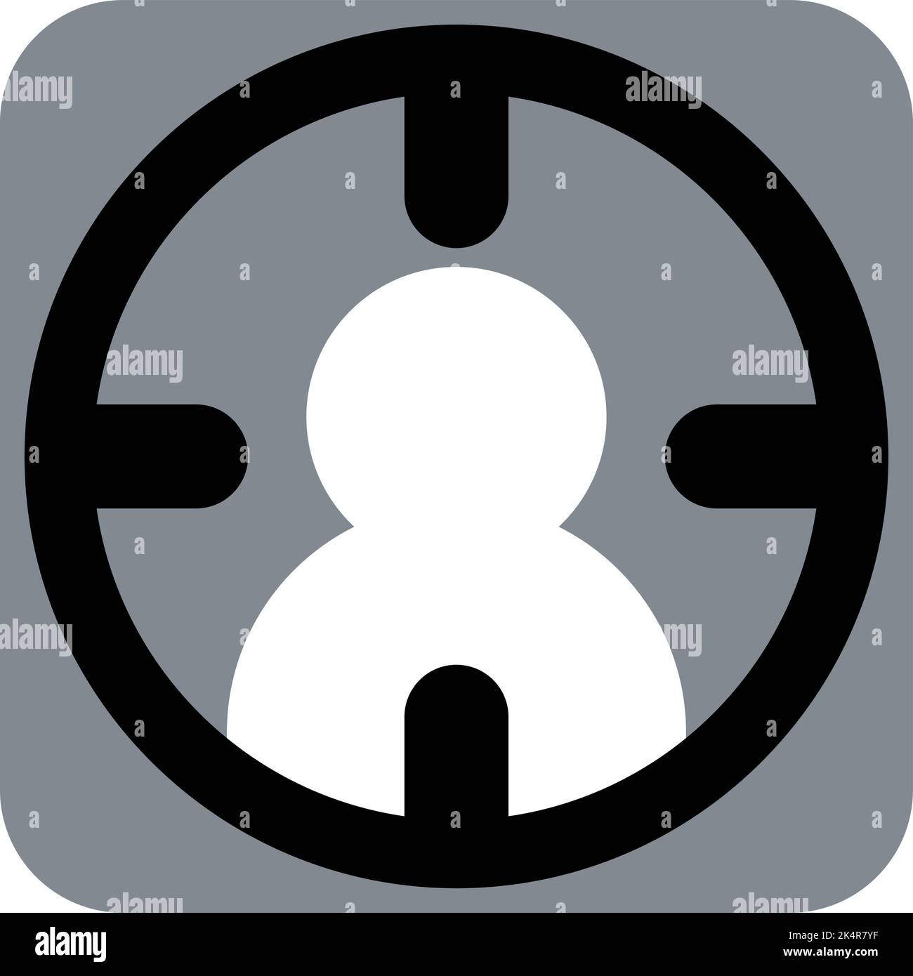 Management target person, illustration, vector on a white background ...