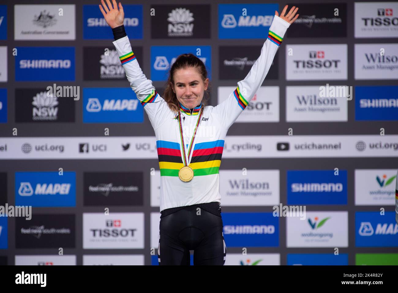 Niamh Fisher Black of New Zealand, Women's under 23 world champion in ...