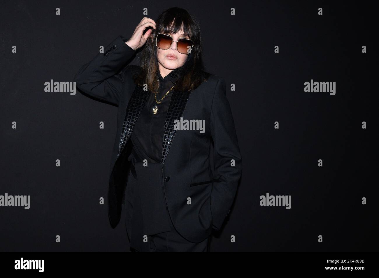 Paris, France. October 03, 2022, Isabelle Adjani attends the Lanvin ...
