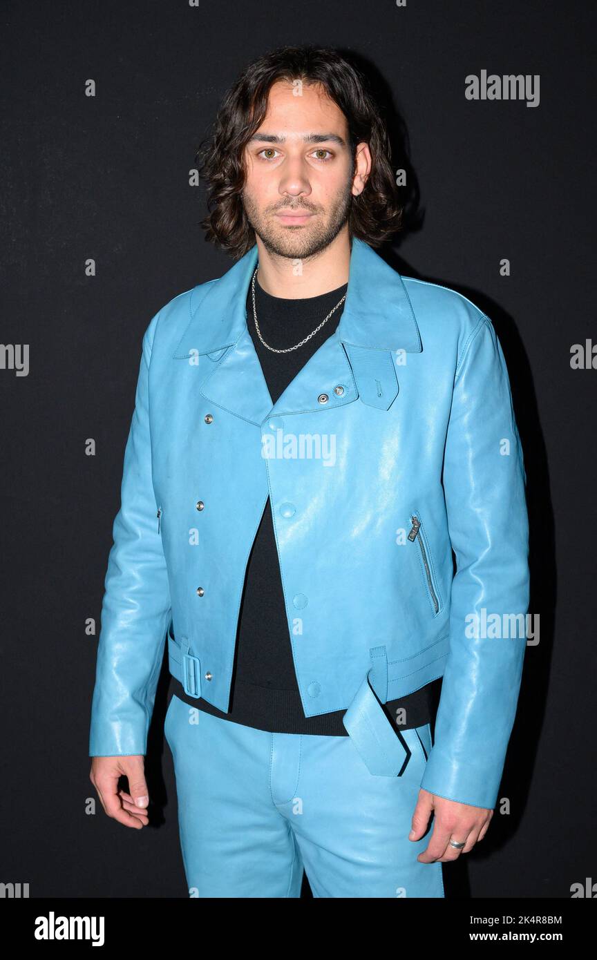 Paris, France. October 03, 2022, Max Baldry attends the Lanvin ...