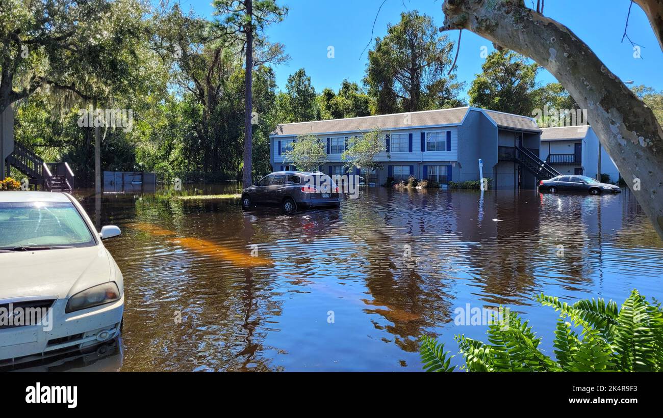 Orlando, October 1 2022 - The Place Apartments Flooding close to UCF by ...