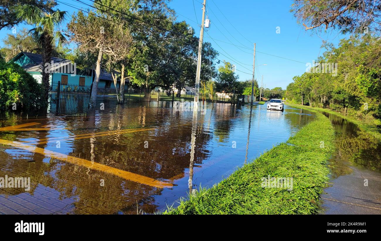 Orlando, October 1 2022 - Alafaya Rd Neighborhood Flooding by Hurricane ...