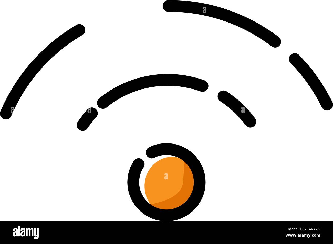 Mobile wifi connection, illustration, vector on a white background ...