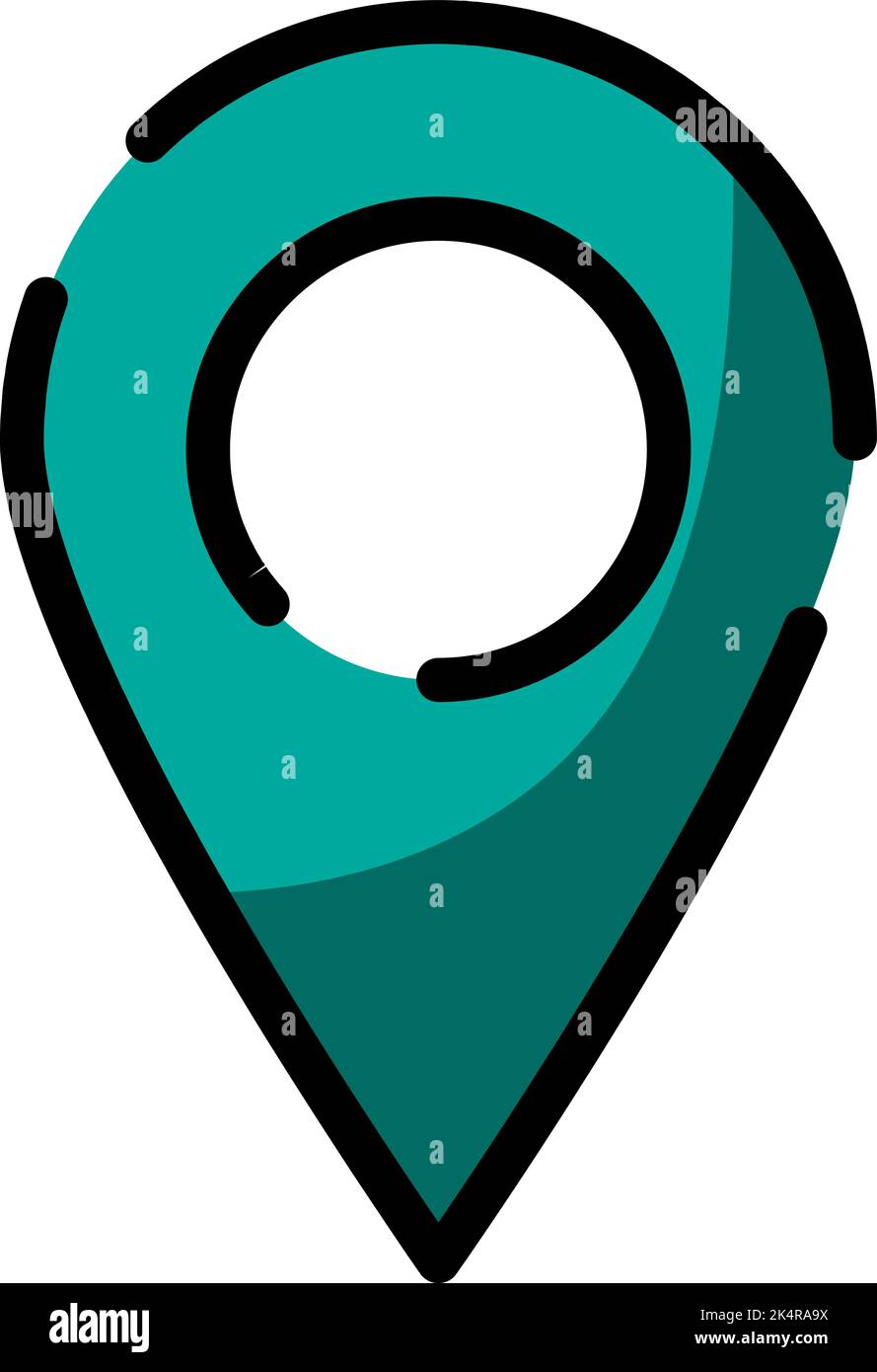 Location pin on mobile Stock Vector Images - Alamy