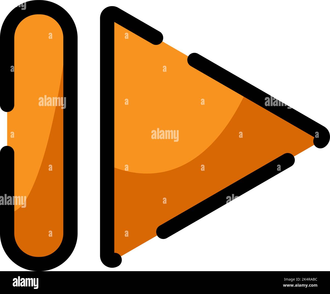Mobile fastforward, illustration, vector on a white background Stock ...