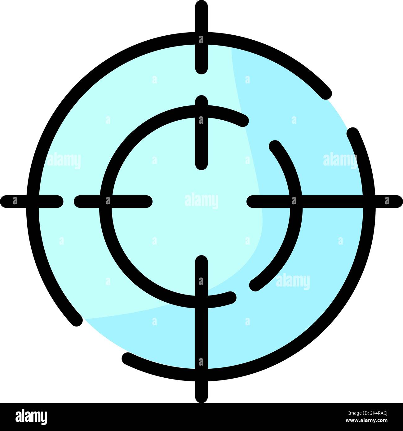 Military target, illustration, vector on a white background Stock ...