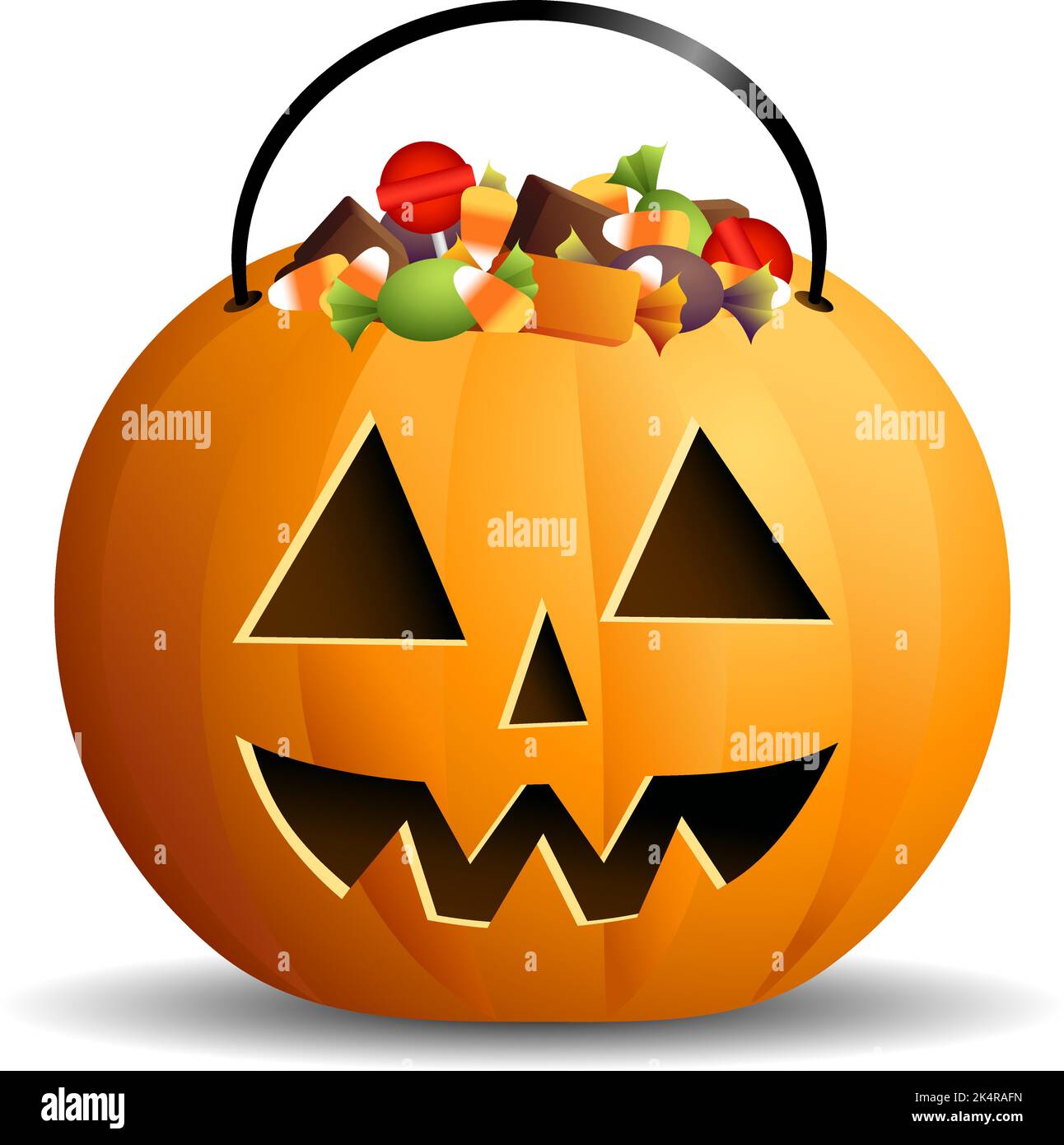 Bucket with sweets Stock Vector Images - Alamy