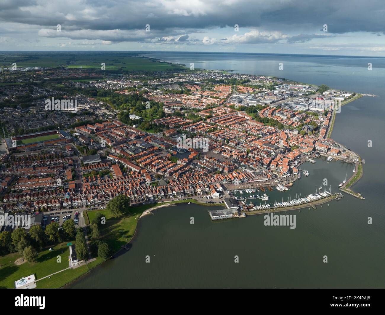 Volendam, Netherlands. Traditional dutch fishing village city ...
