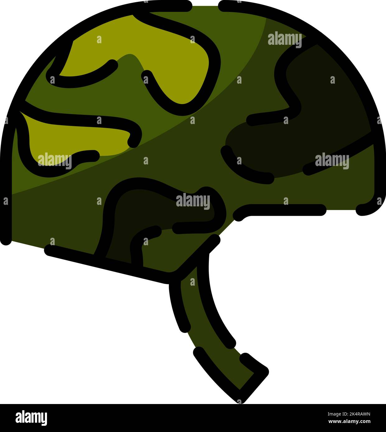 Military helmet, illustration, vector on a white background Stock ...