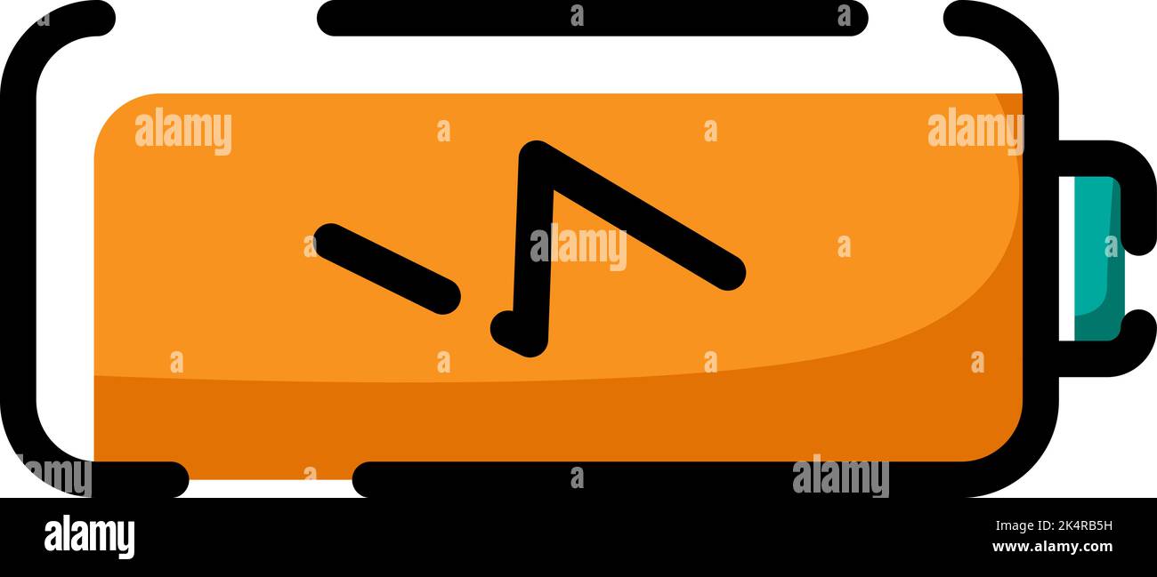 Mobile battery charging, illustration, vector on a white background ...