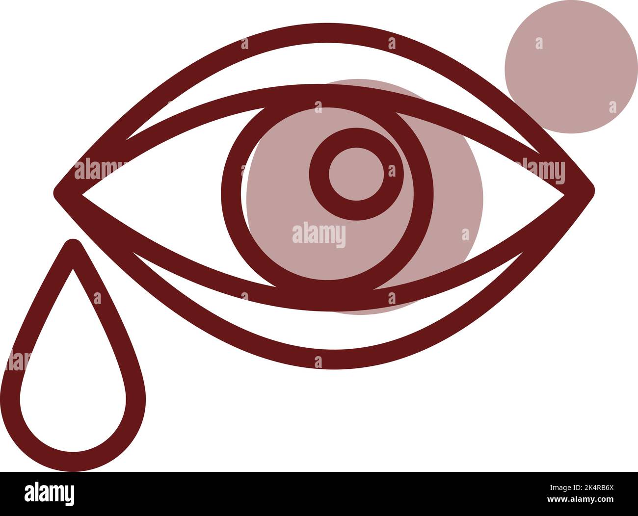 Eye pain, illustration, vector on a white background Stock Vector Image ...