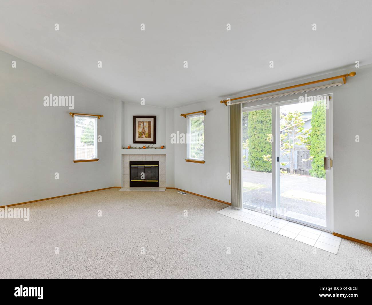 Modern residential empty living room interior Stock Photo - Alamy