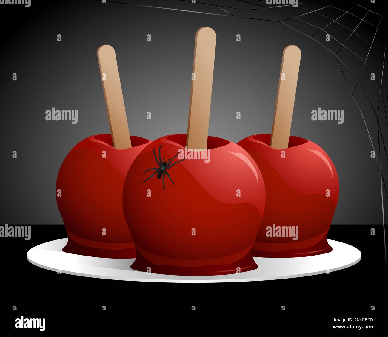 Trio apples Stock Vector Images - Alamy