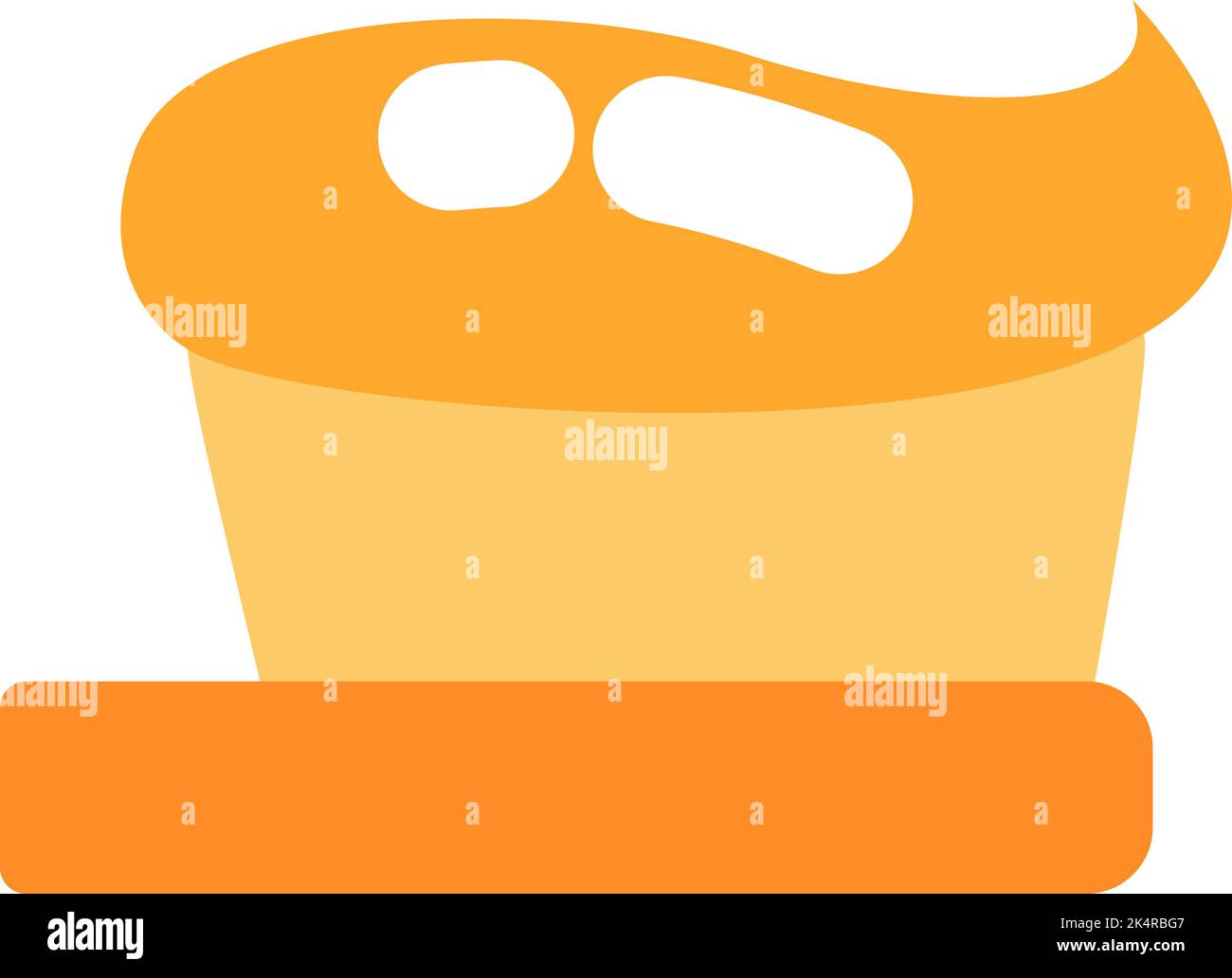 Yellow toothbrush, illustration, vector on a white background Stock ...