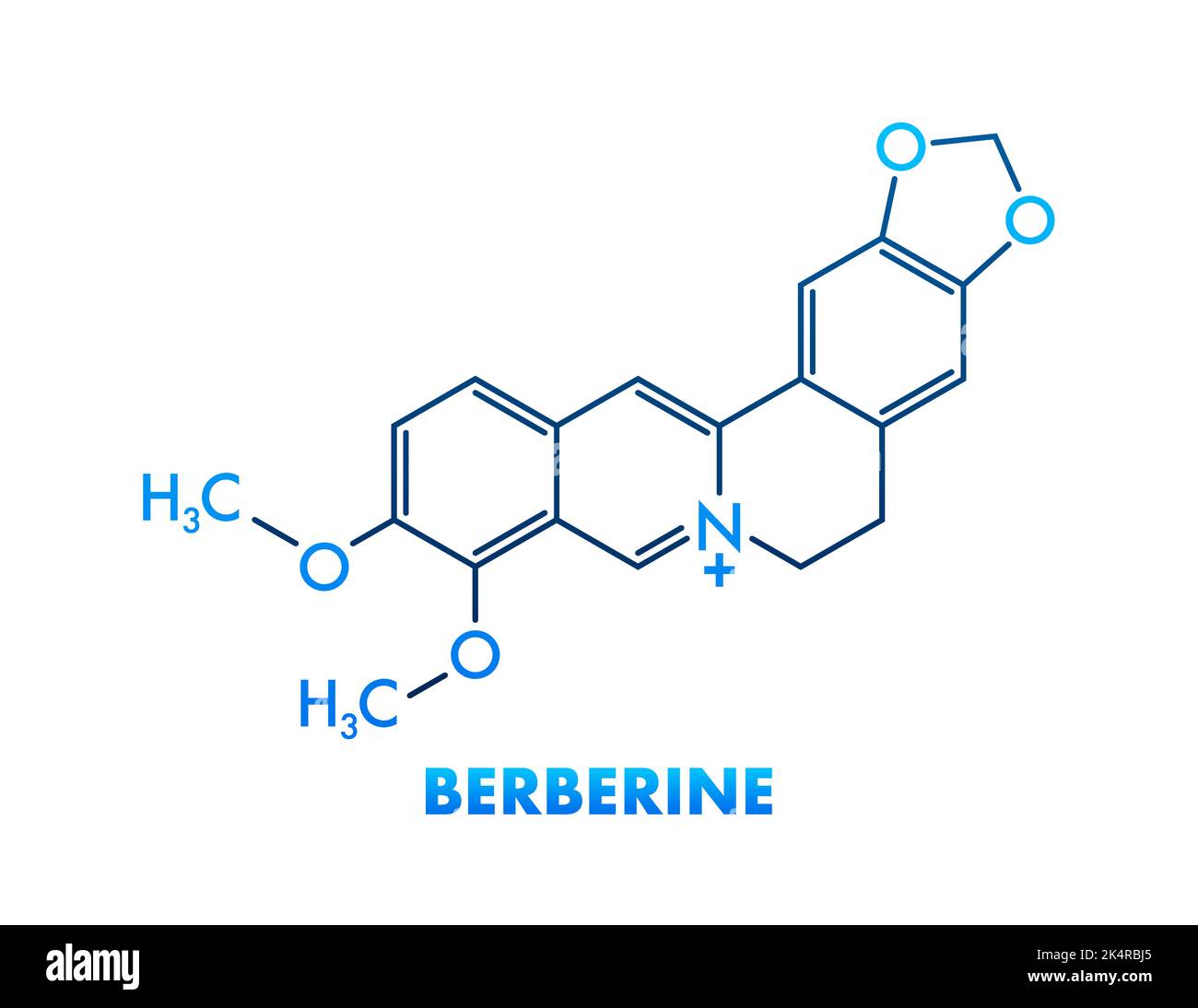 Berberine medicine molecule Stock Vector Images - Alamy
