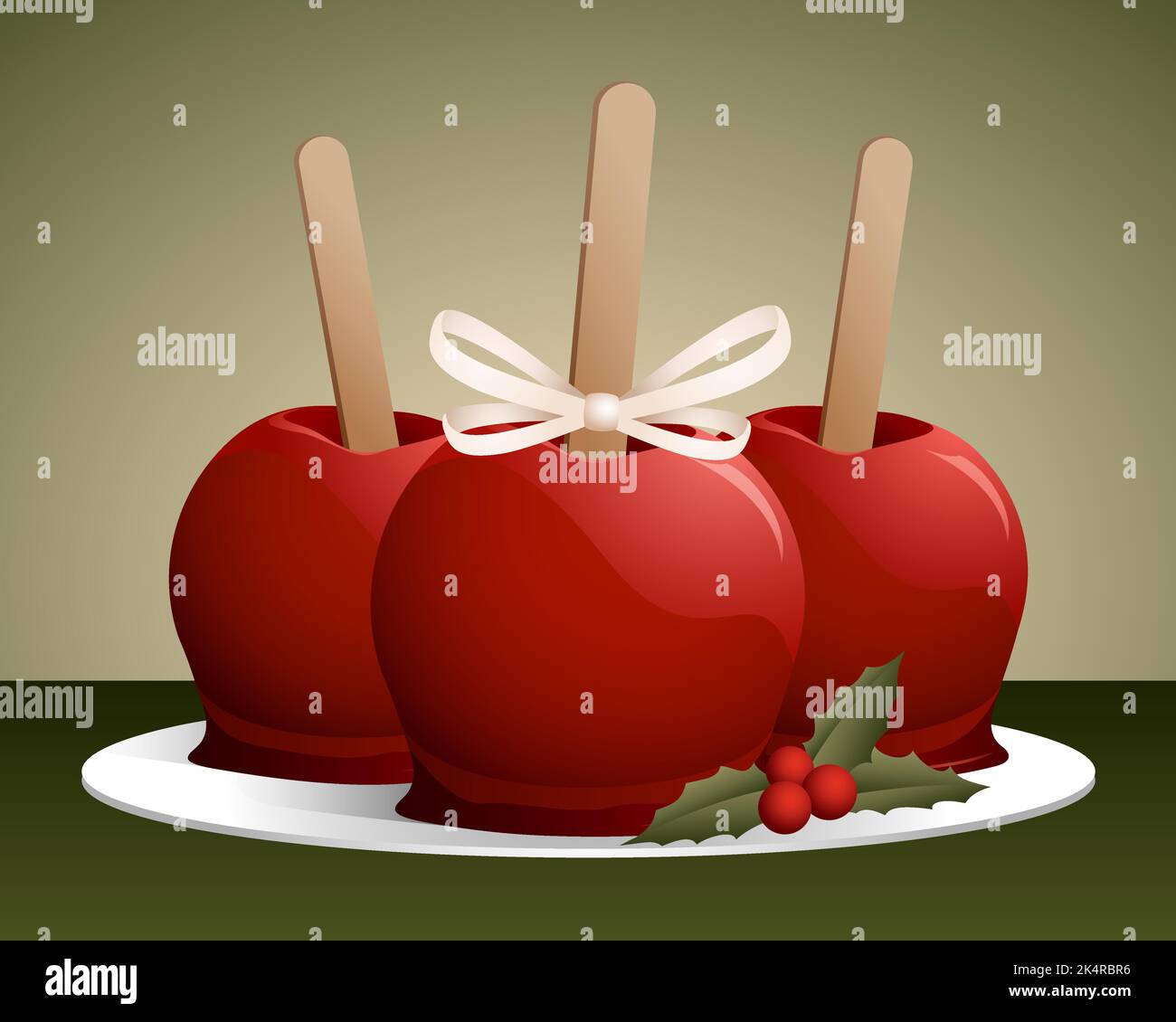 Trio apples Stock Vector Images - Alamy
