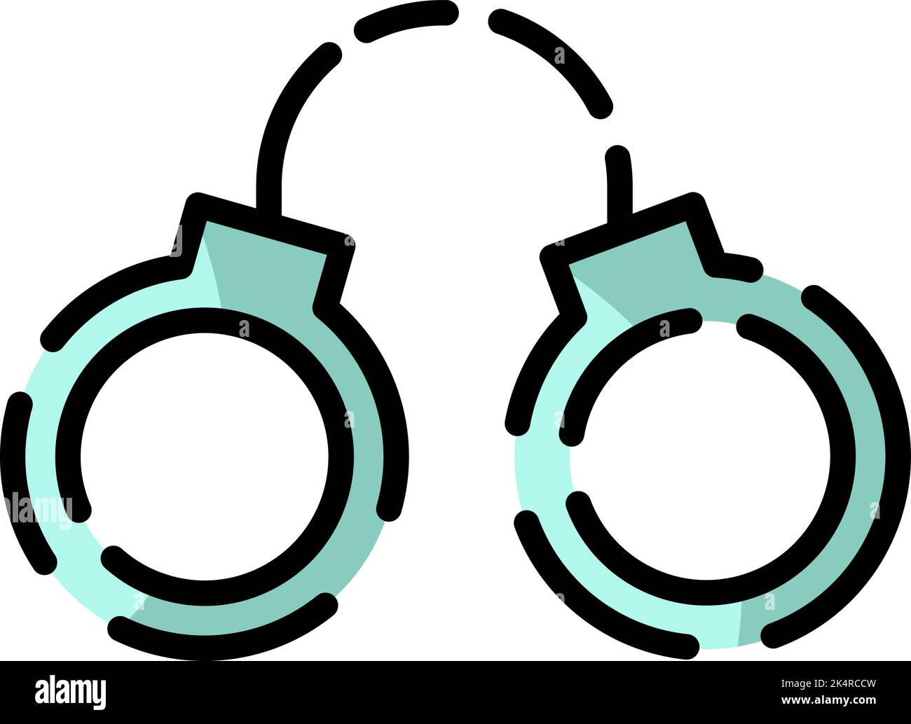 Handcuffs police Stock Vector Images - Alamy