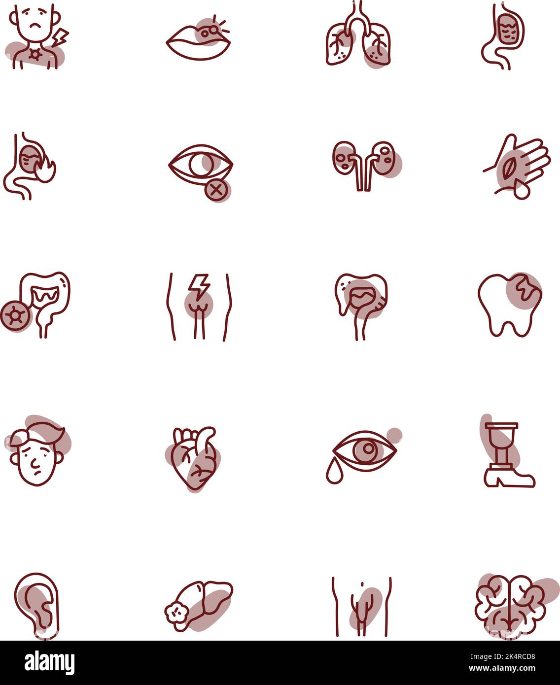 Human organs health, illustration, vector on a white background Stock ...