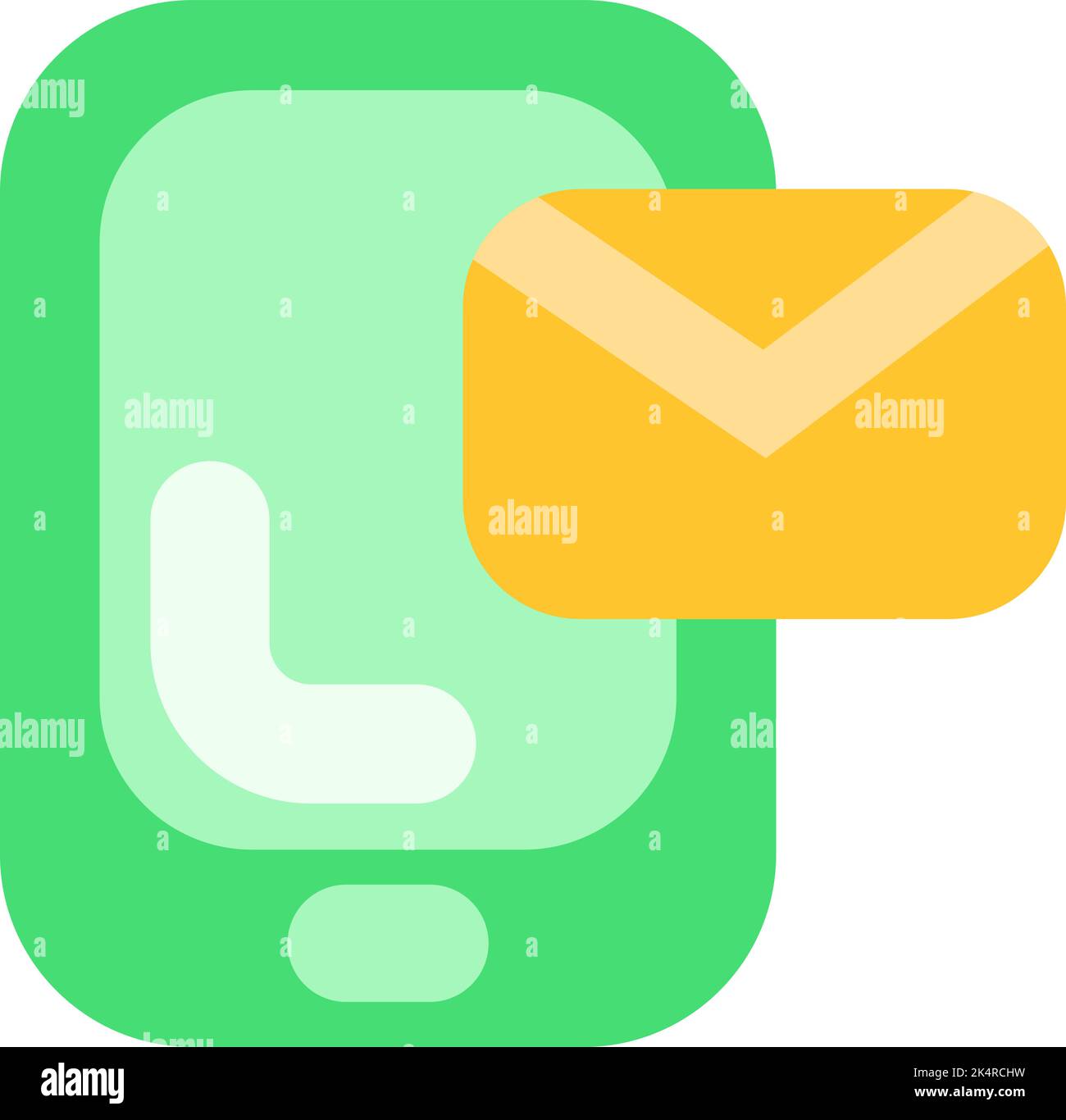 Phone messaging illustration vector Stock Vector Images - Alamy