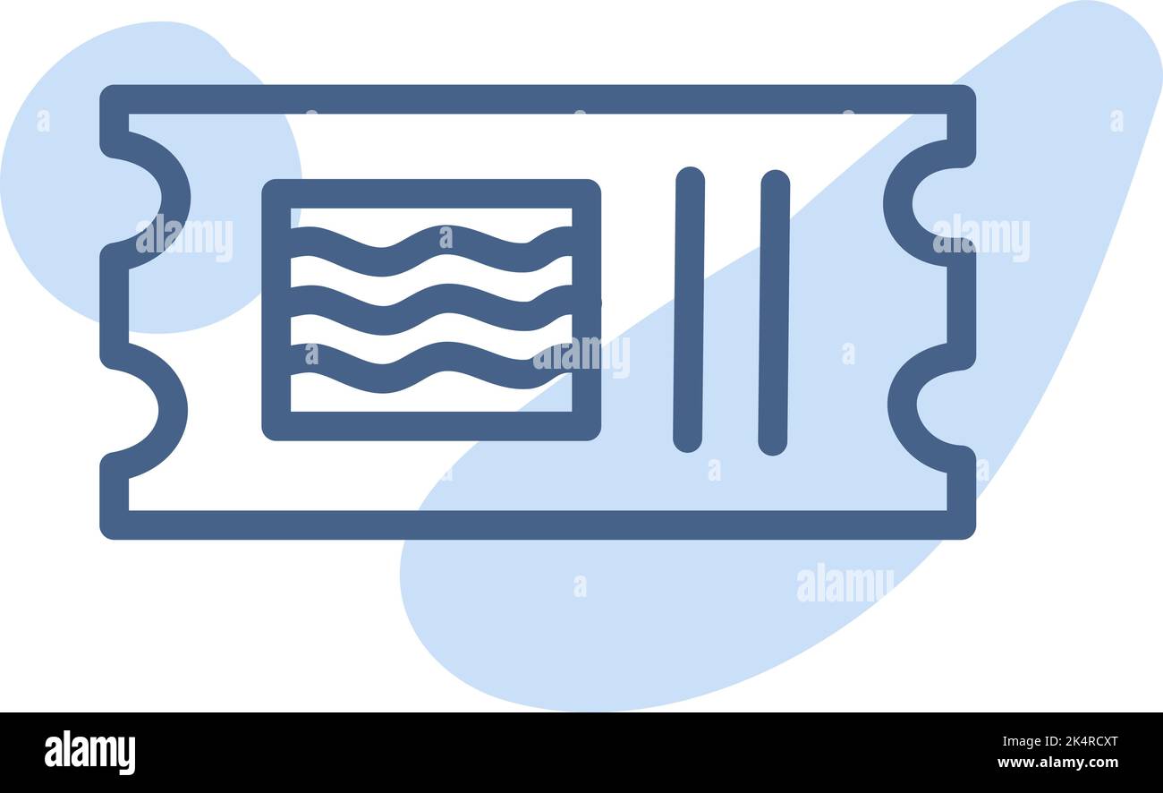 Swimming pool ticket, illustration, vector on a white background Stock ...