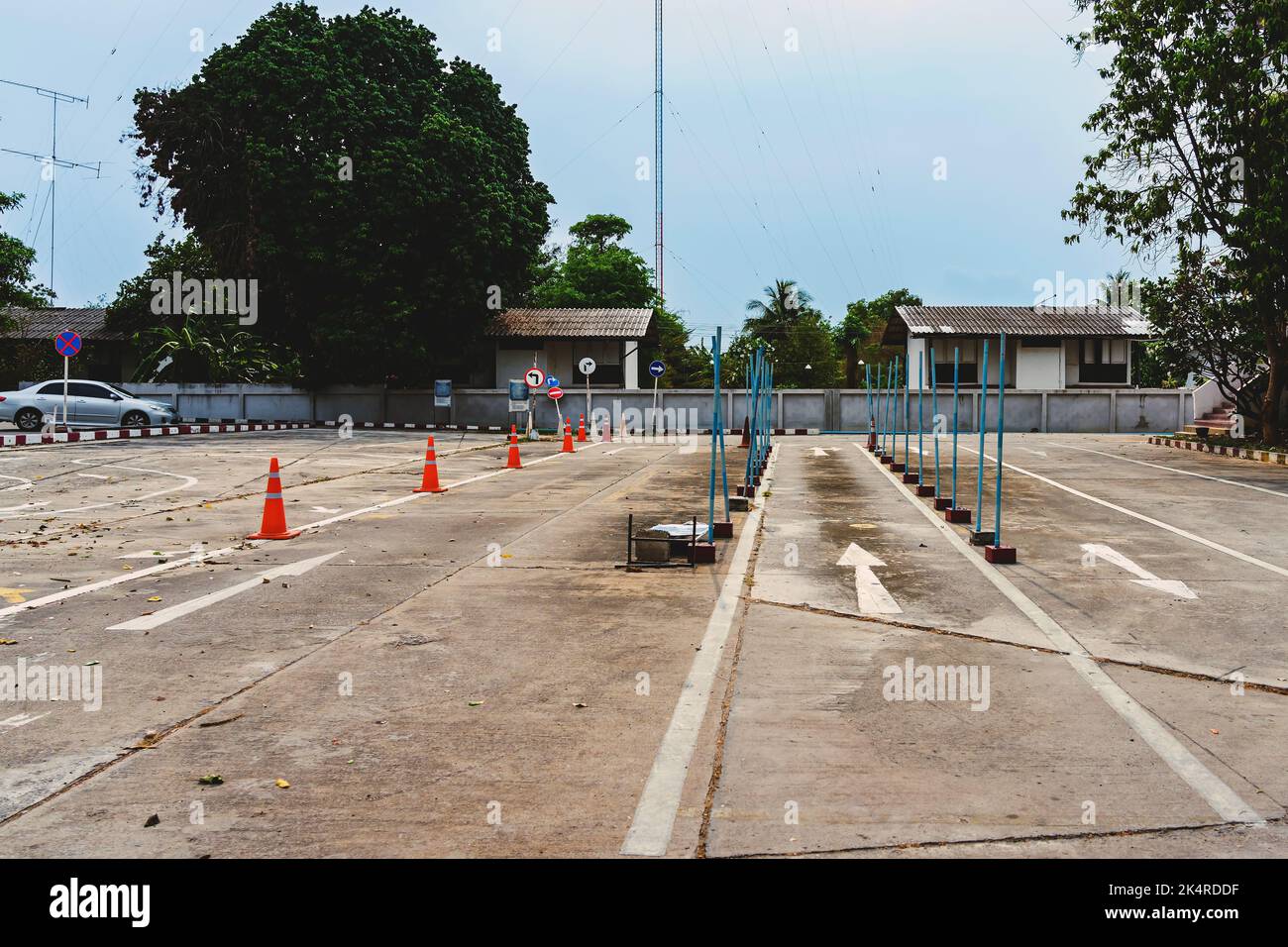 Driving test and training area with simulate test for driving license ...