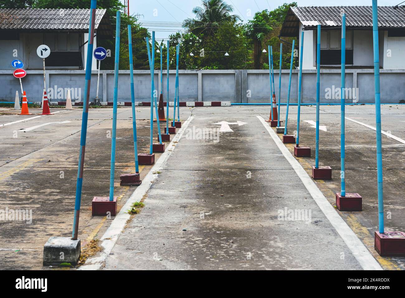 Driving test and training area with simulate test for driving license ...