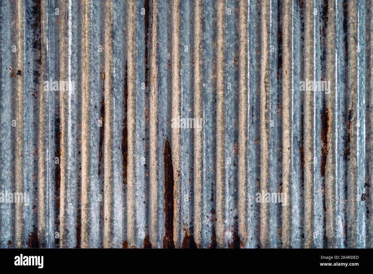 Artistic of old and rusty zinc sheet wall. Vintage style metal sheet ...