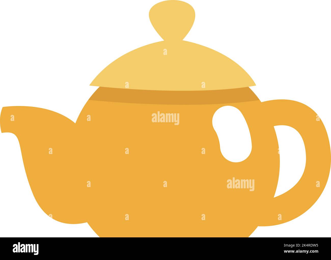 Yellow teapot illustration vector hi-res stock photography and images ...