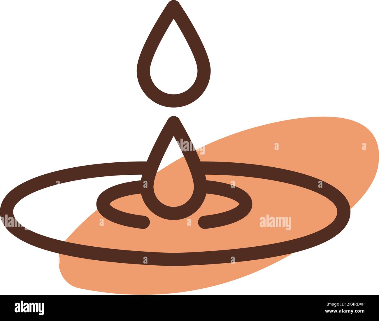 Dew drops on spring Stock Vector Images - Alamy