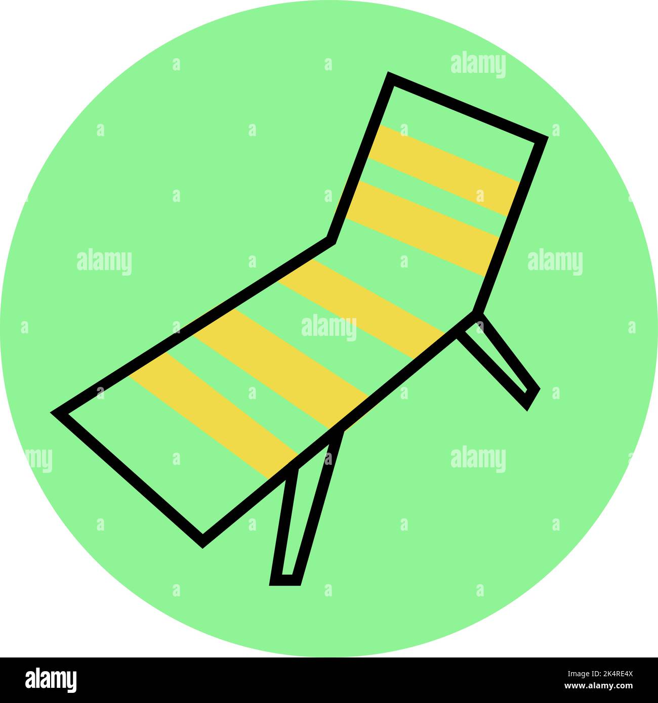 Vector beach sunbed Stock Vector Images - Alamy