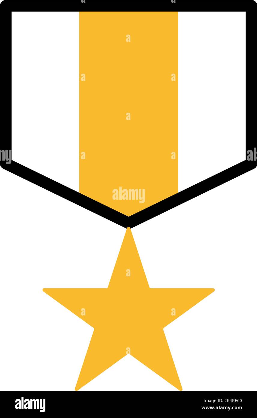 Army reward, illustration, vector on a white background Stock Vector ...