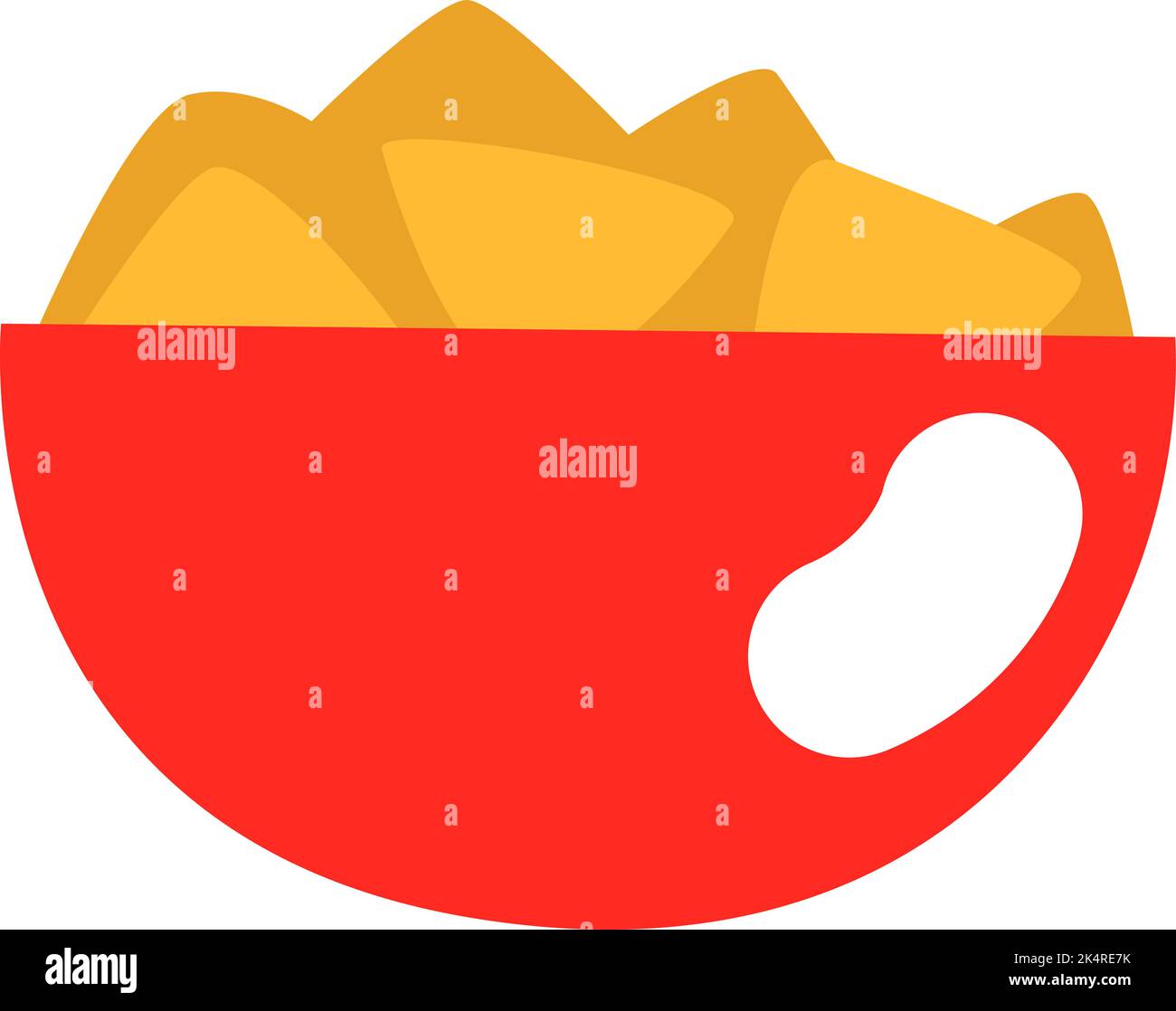 Street food crisps, illustration, vector on a white background Stock ...