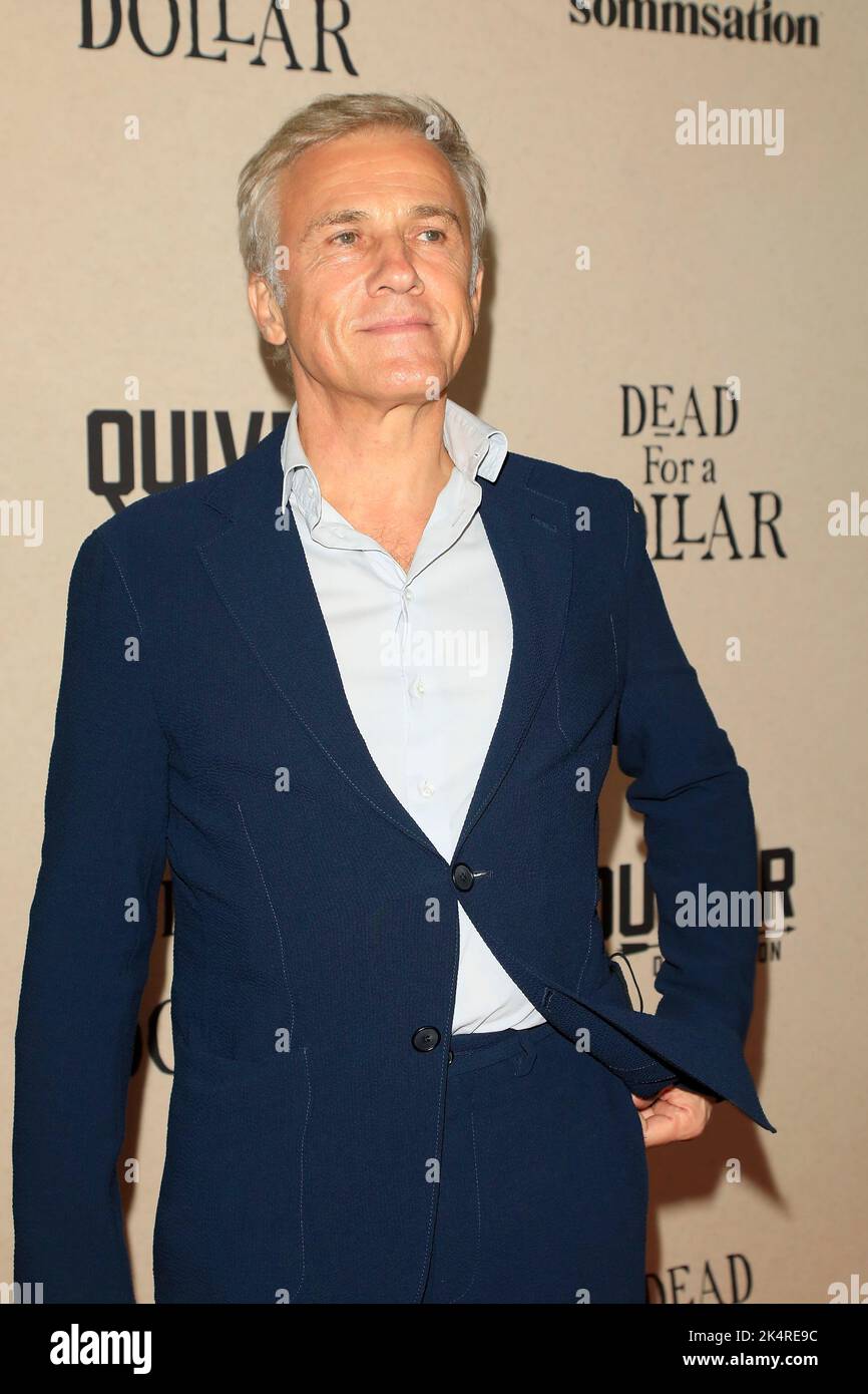 LOS ANGELES - SEP 28: Christoph Waltz at the "Dead For A Dollar" US ...